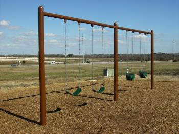 Single Post 2 Bay Swing | Commercial Playground Equipment